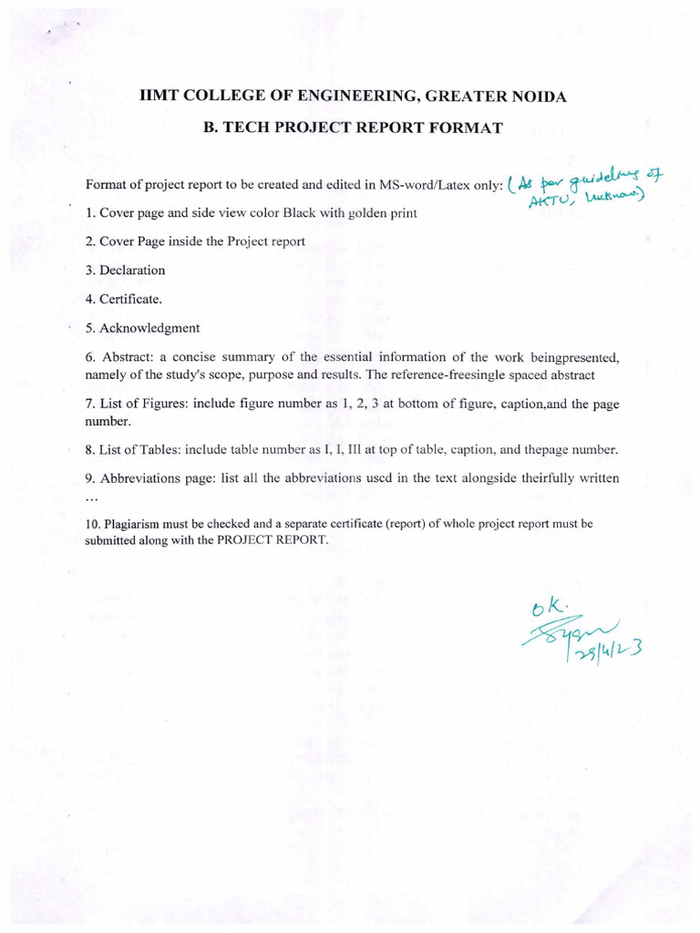 Project Format (2) | PDF