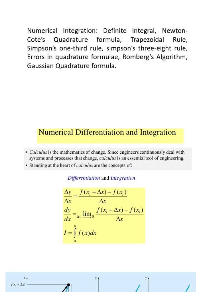 Lect Integration n Differentition2024 | PDF | Integral | Mathematical Relations