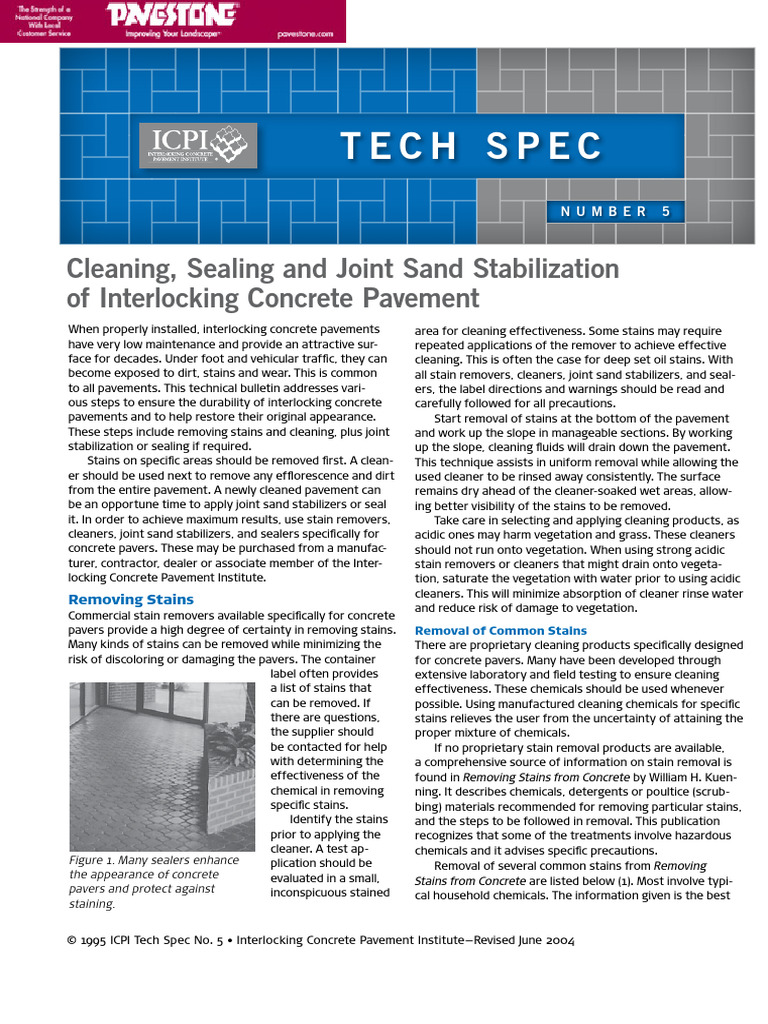 Cleaning, Sealing e Joint Sand | Download Free PDF | Concrete | Paint