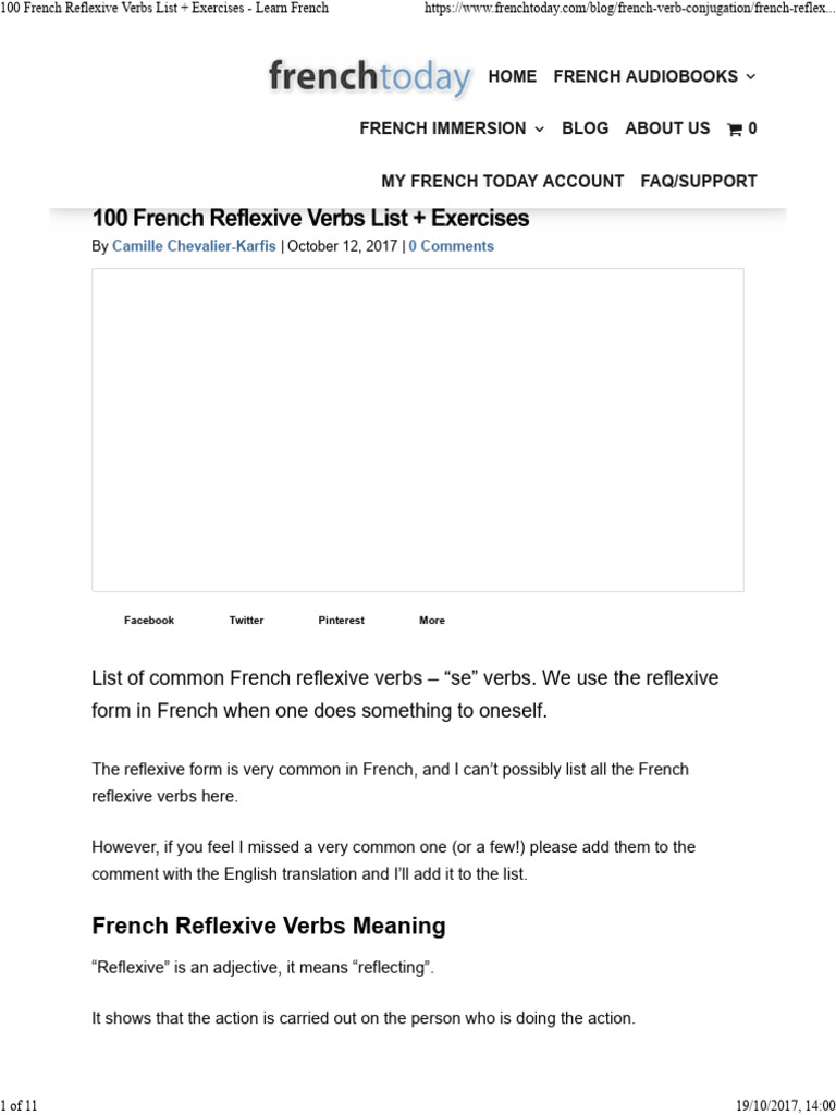 Reflexive Verbs | PDF | Syntax | Linguistic Typology