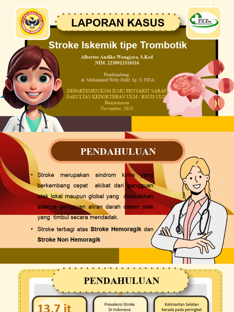 Stroke Iskemik Tipe Trombotik | PDF