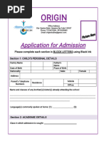 School Admission Form | PDF | Cheque | Signature