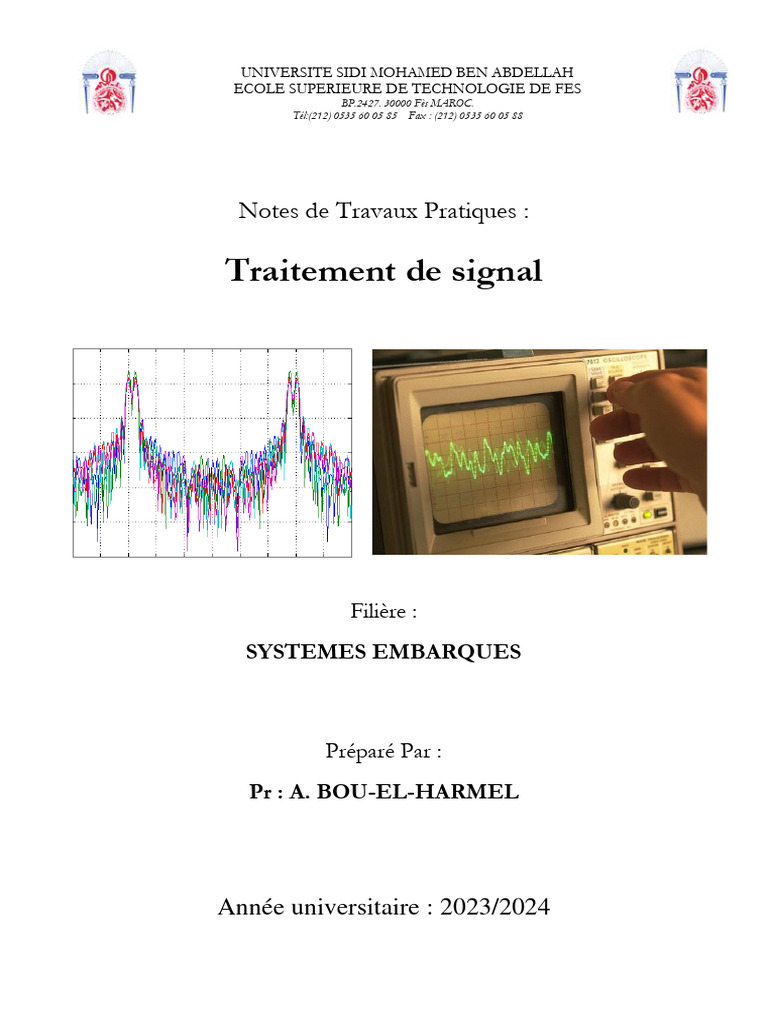 TP Signal: MATLAB & Transformée Fourier | PDF | Échantillonnage (signal ...
