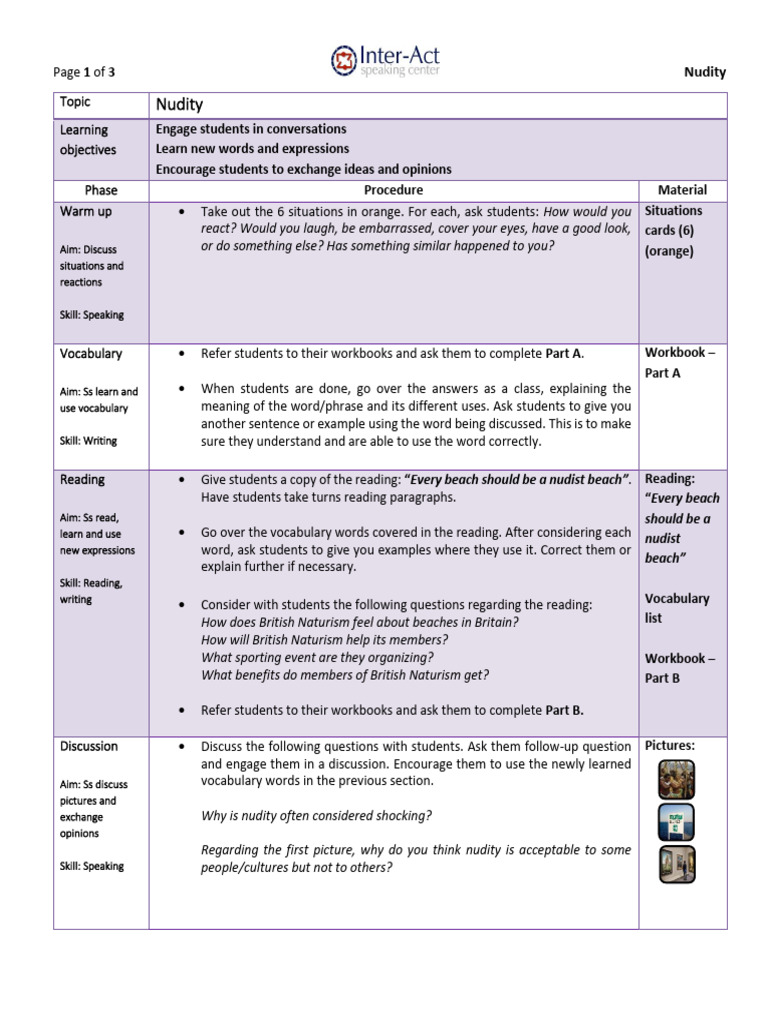 ADV_8-Nudity | PDF | Naturism | Nudity