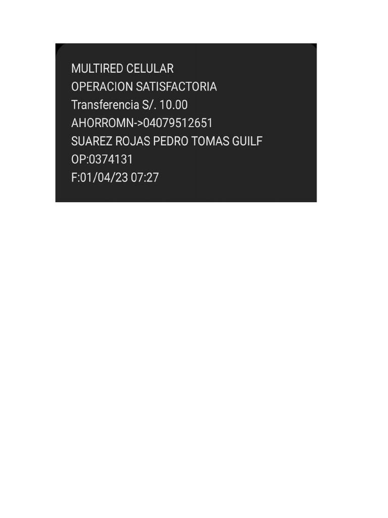 Baucher de Pago 01-04-23 | PDF