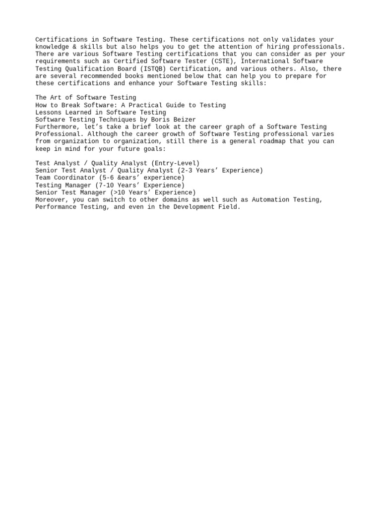 Software Testing notes. | PDF