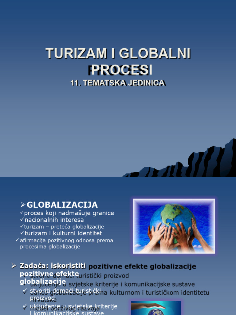 Tematska Jedinica - Turizam I Globalni Procesi | PDF