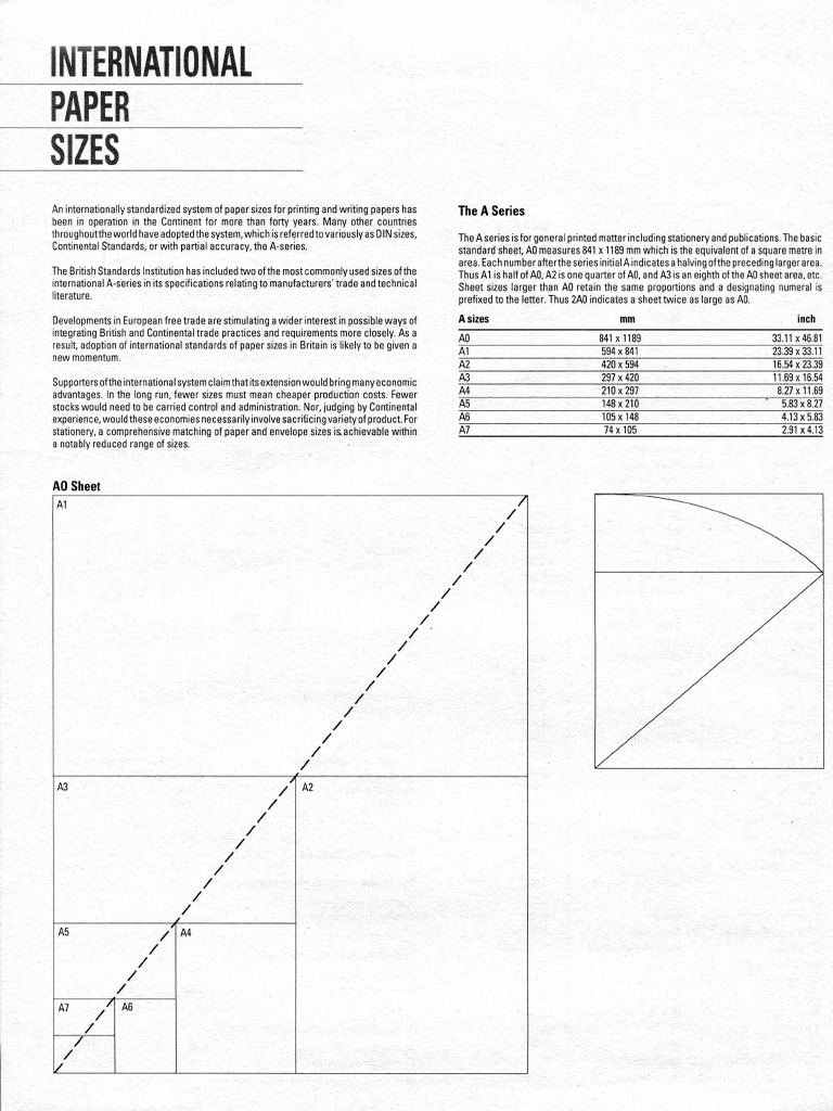 International Paper Size Standards | PDF | Office Equipment | Printing