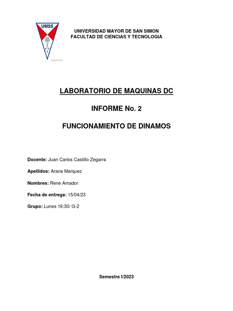 INF 2 LAB DC Rene Arana | PDF | Física Aplicada e Interdisciplinaria | Metrología