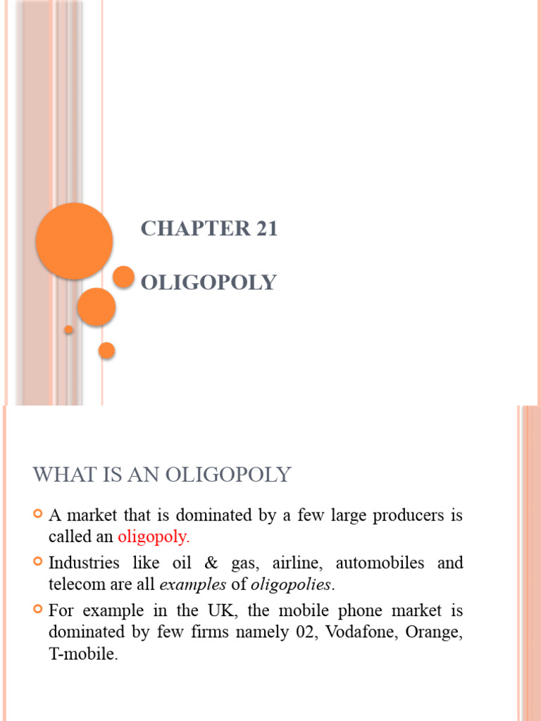 Chapter 21 - Oligopoly-1 | PDF | Oligopoly | Business