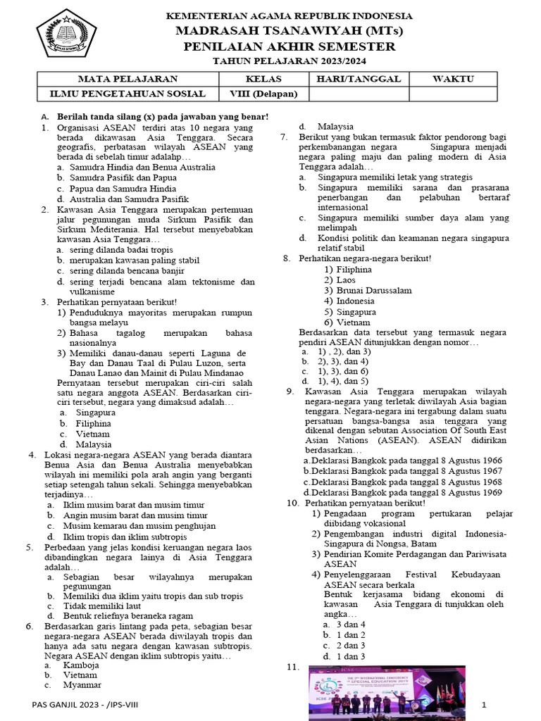 IPS Kelas 8 Ganjil | PDF