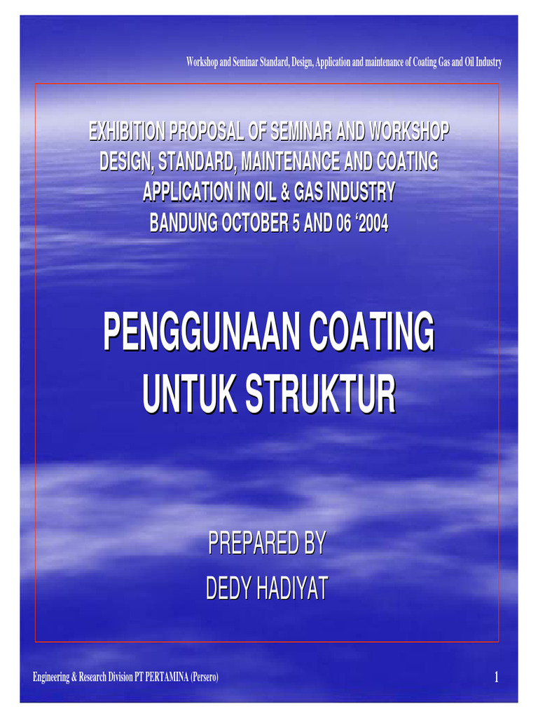 Penggunaan Coating - Hempel | PDF | Paint | Chemical Substances
