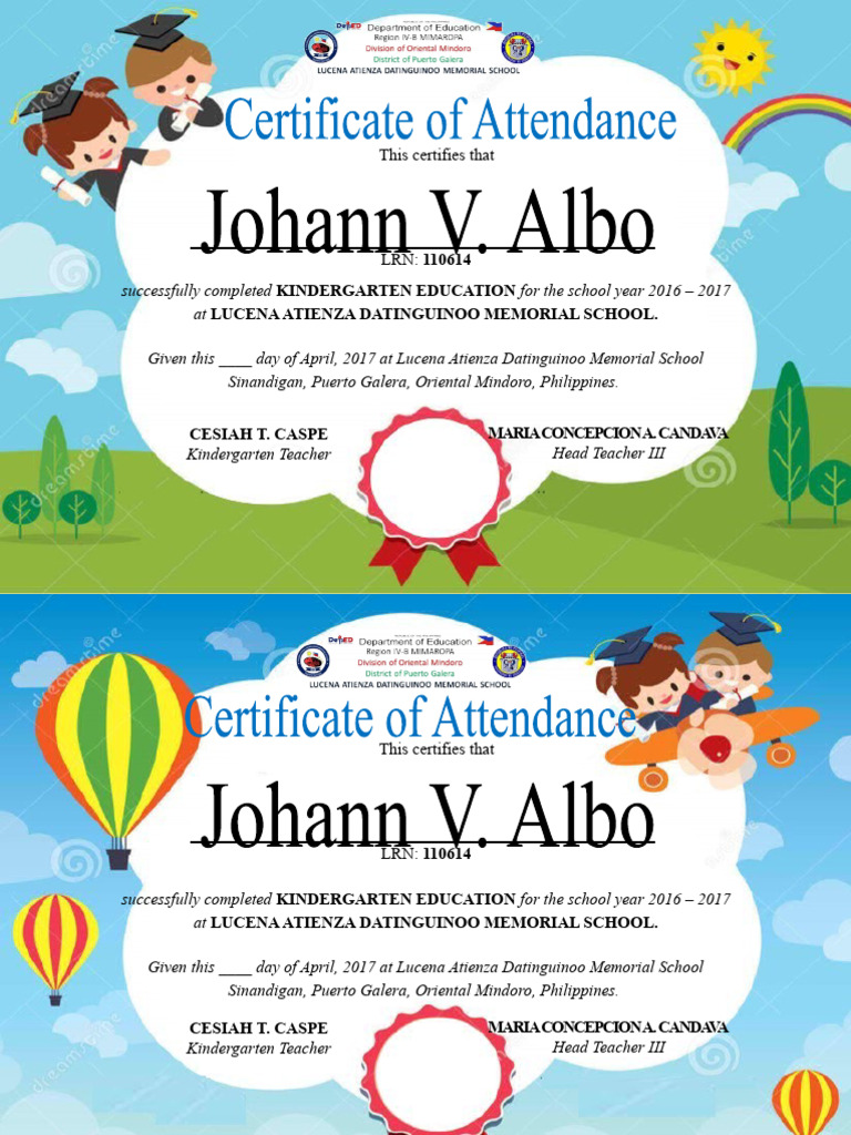 Certificate of Attendance | PDF