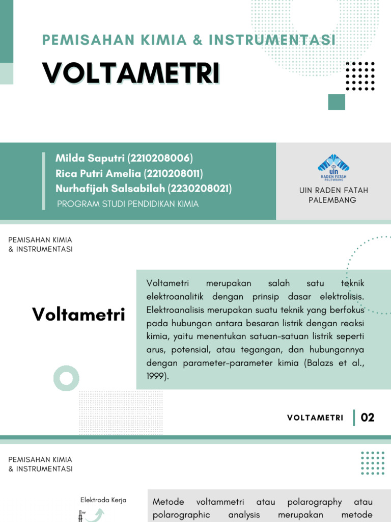 Kelompok 4 - Voltametri | PDF | Sains & Matematika