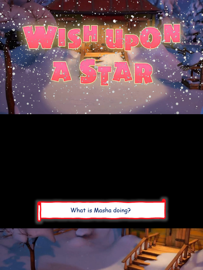 Masha and The Bear Pres Simple Continuous | PDF