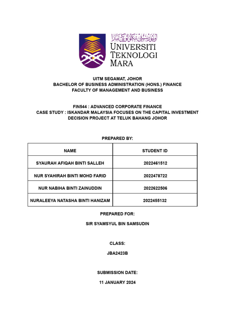FIN544 GP ASSIGNMENT | Download Free PDF | Investing | Capital (Economics)