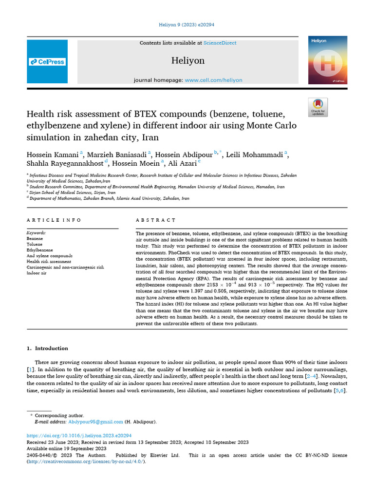 Pi Is 2405844023075023 | PDF | Volatile Organic Compound | Benzene