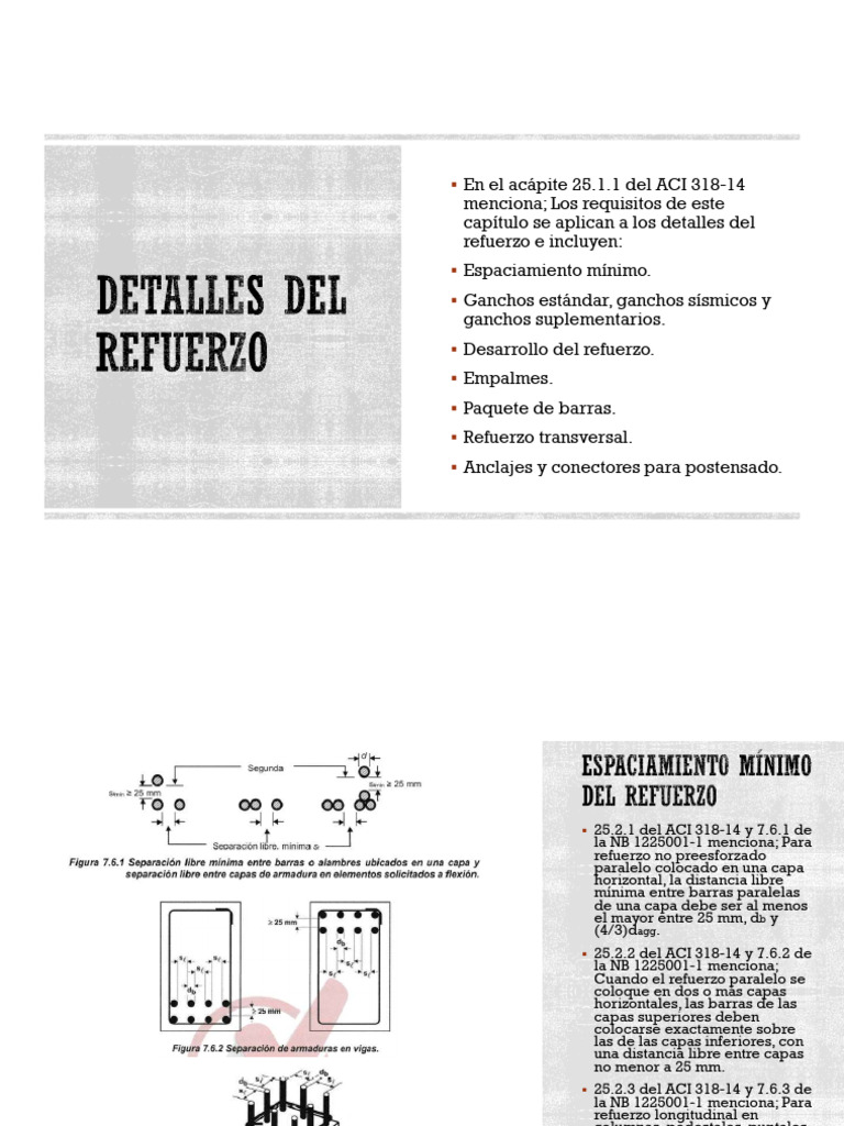 Detallamiento_del_acero_de_refuerzo (1) | PDF | Viga (Estructura) | Doblar