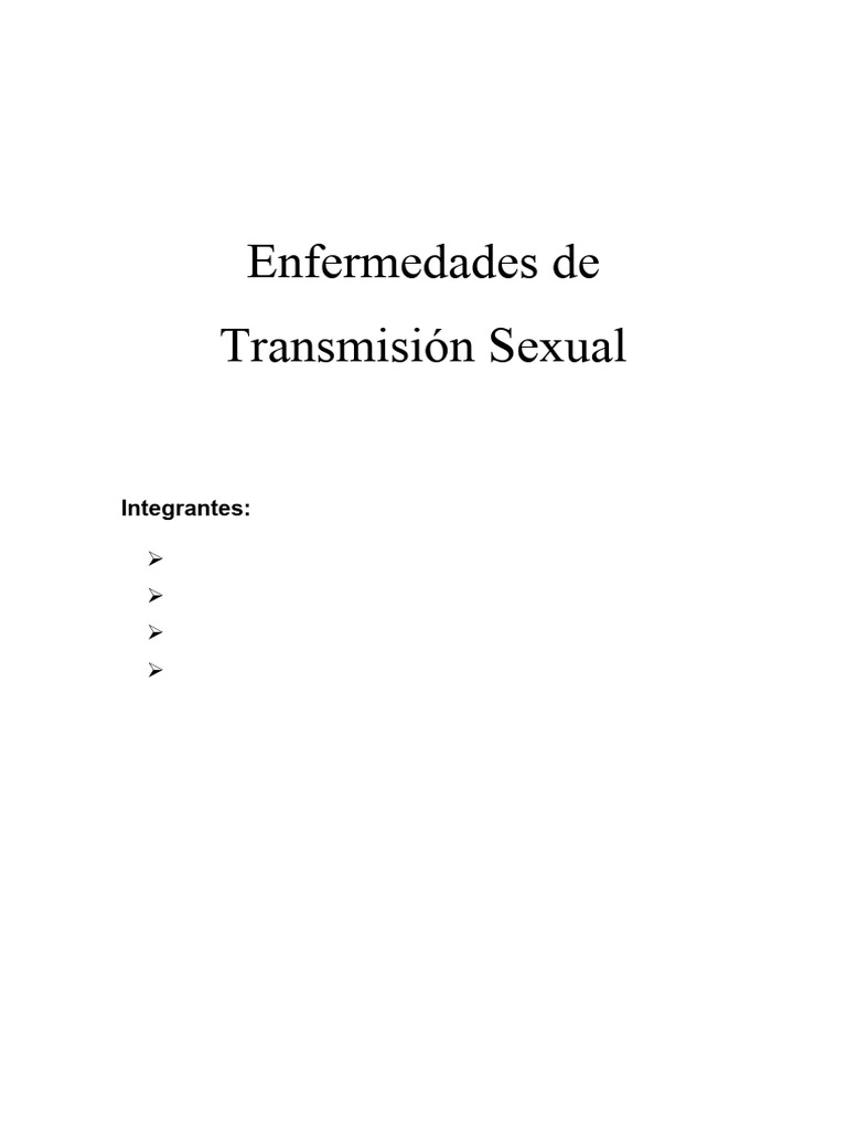 Enfermedades de Transmisión Sexual | PDF | Infección transmitida sexualmente | VIH / SIDA