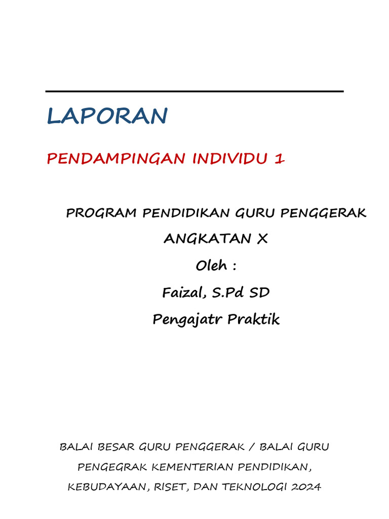 04-Laporan PI - 1 | PDF