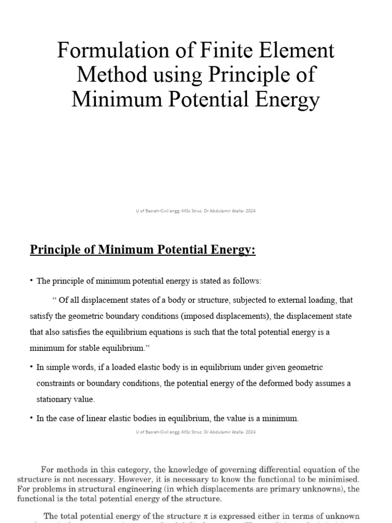 FEM 2024 Lecture 5 | PDF | Linear Elasticity | Force FEM 2024 Lecture 5 | PDF | Linear Elasticity | Force