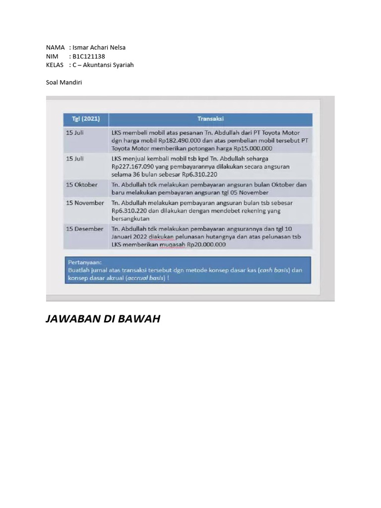 Jurnal Akuntansi Murabahah Syariah | PDF