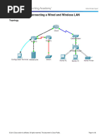 Packet Tracer - Connecting A Wired and Wireless LAN Topology | PDF | Computer Network | Network ...