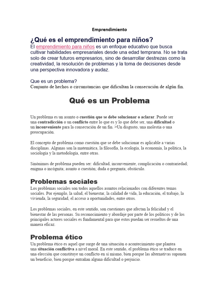 Emprendimiento Temas Comunes | PDF | Entorno natural | Pensamiento