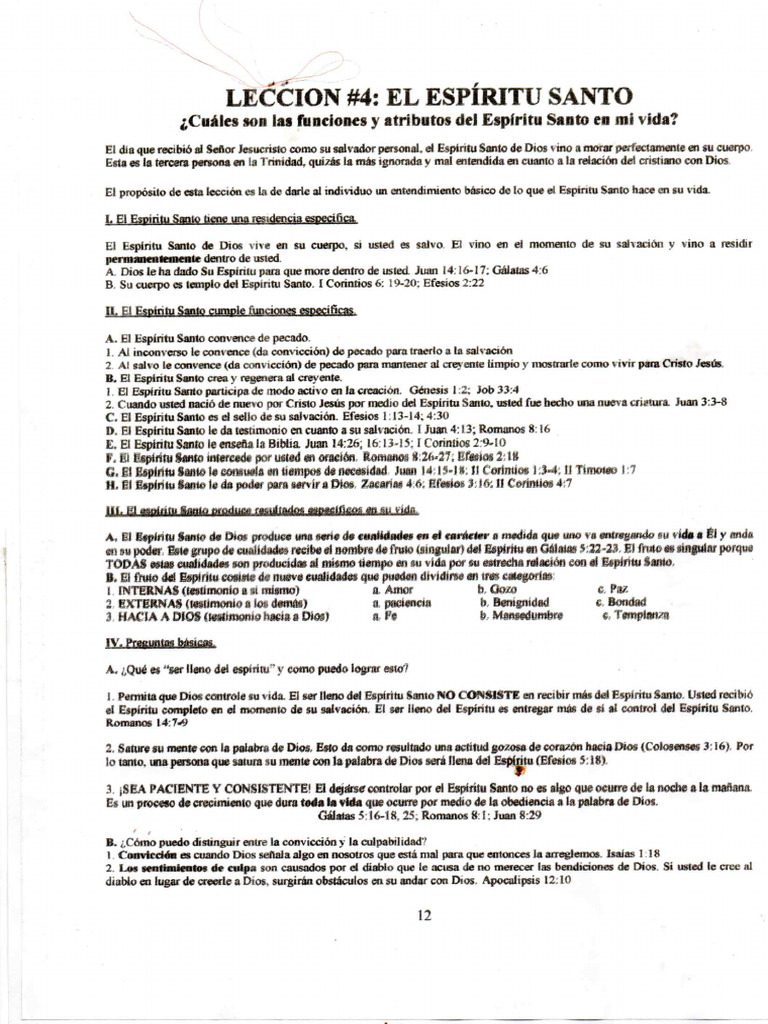 El Espiritu Santo | PDF