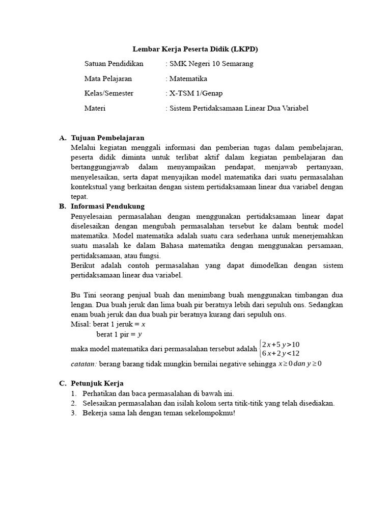 LKPD Pertemuan CRT | PDF