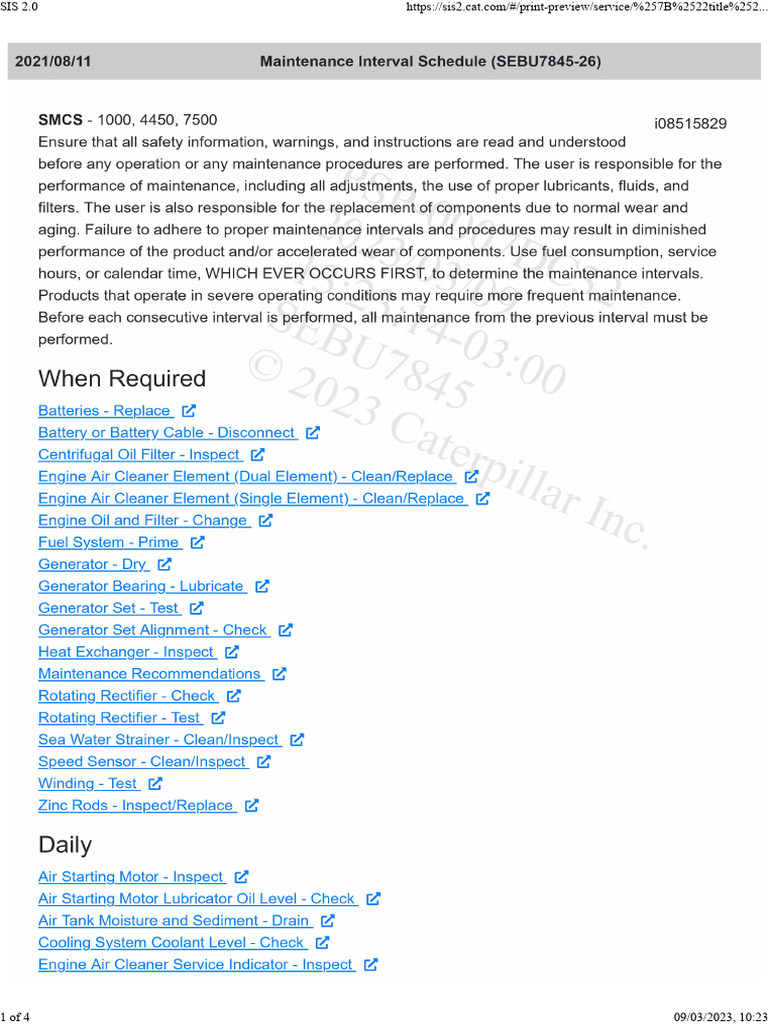 Revisões de Horas S2R | PDF | Engines | Motor Oil