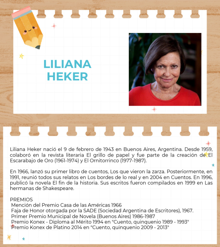 Biografía Liliana Heker | PDF