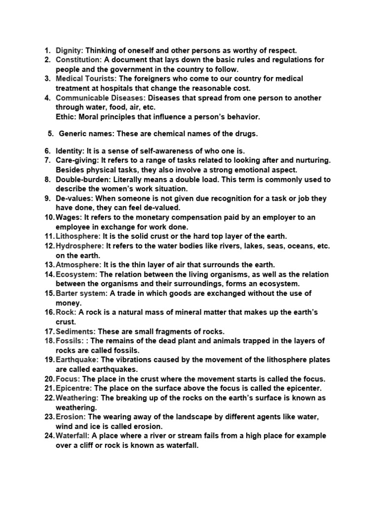 STD. 7 Sight Words of Social Science | PDF | Atmosphere Of Earth | River