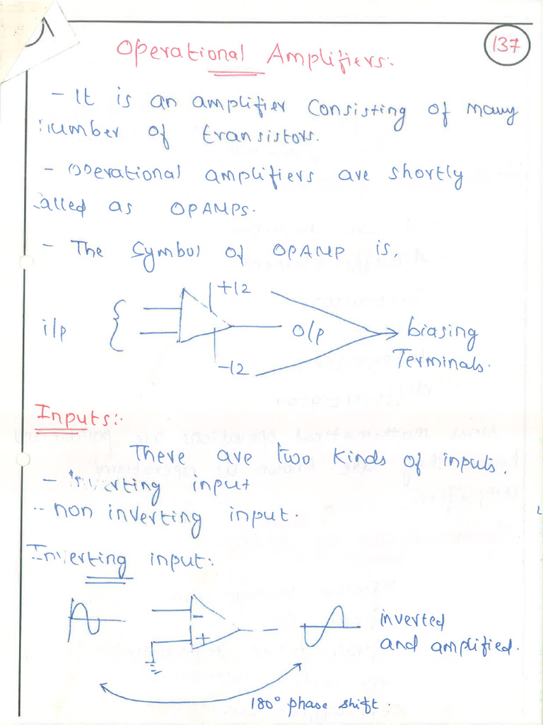 Operational Amplifiers | PDF