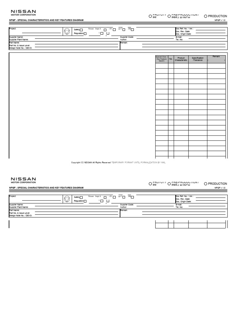 Special - Characteristics - and - Key - Feature - Diagram 1.0 | PDF ...