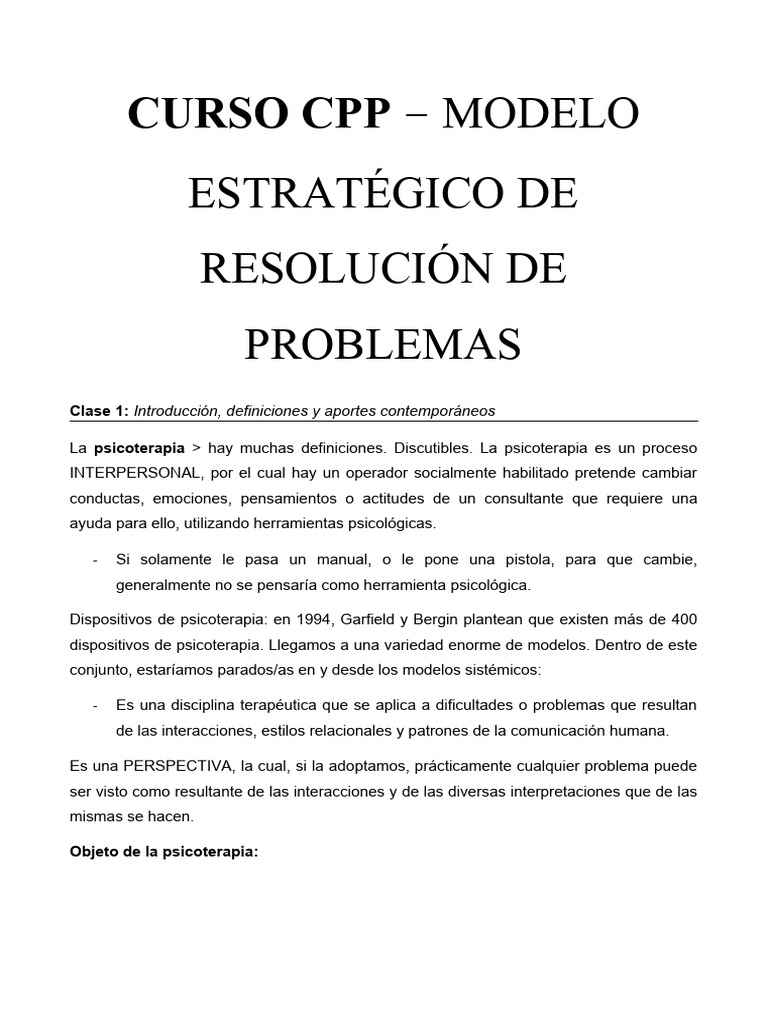 Curso CPP1 | PDF | Psicoterapia | Motivacional