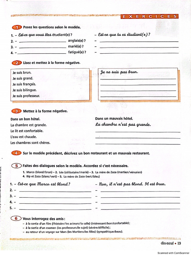 Est-Ce Que - Exercices | PDF