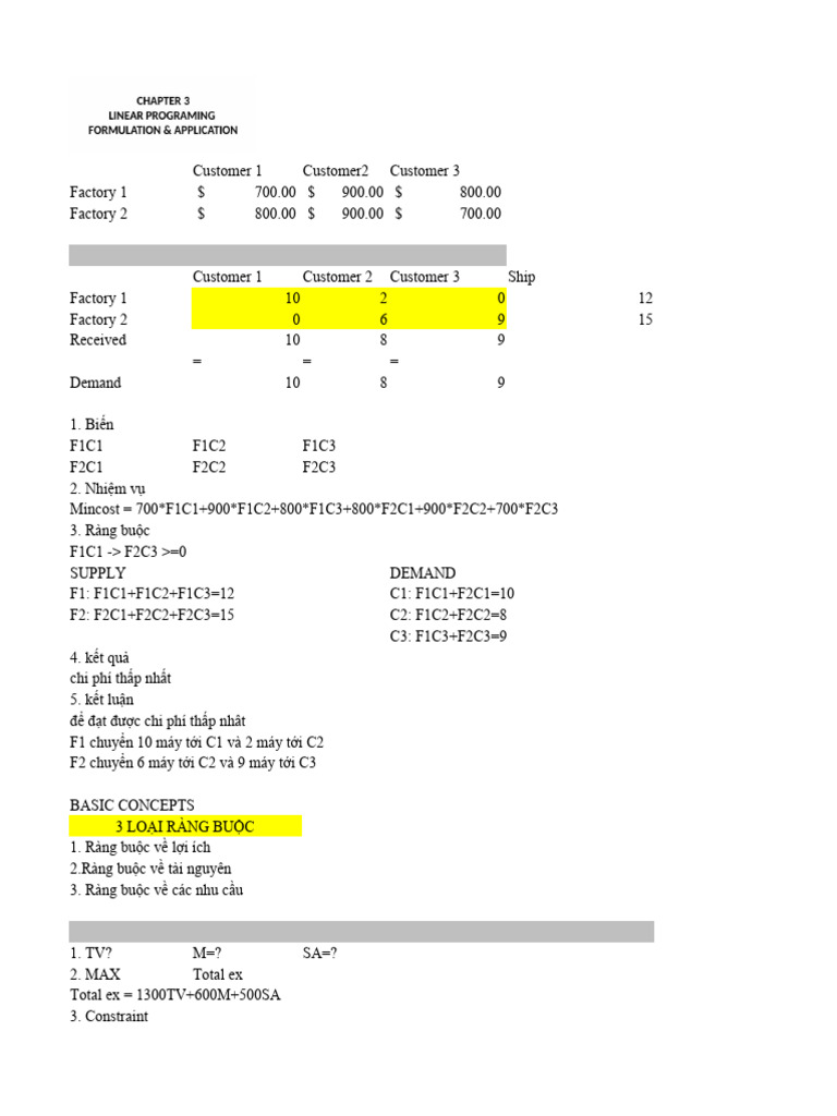BT Chương 3 ND5 | PDF