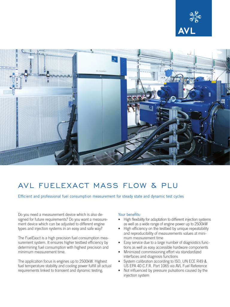 Avl Fuelexact Mass Flow&plu | PDF | Fuel Economy In Automobiles ...