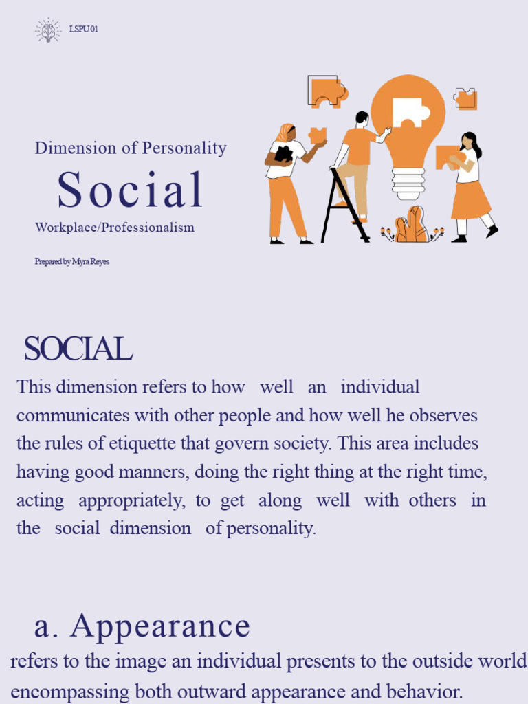 Social-Dimension-of-personality | PDF | Employment | Occupational ...