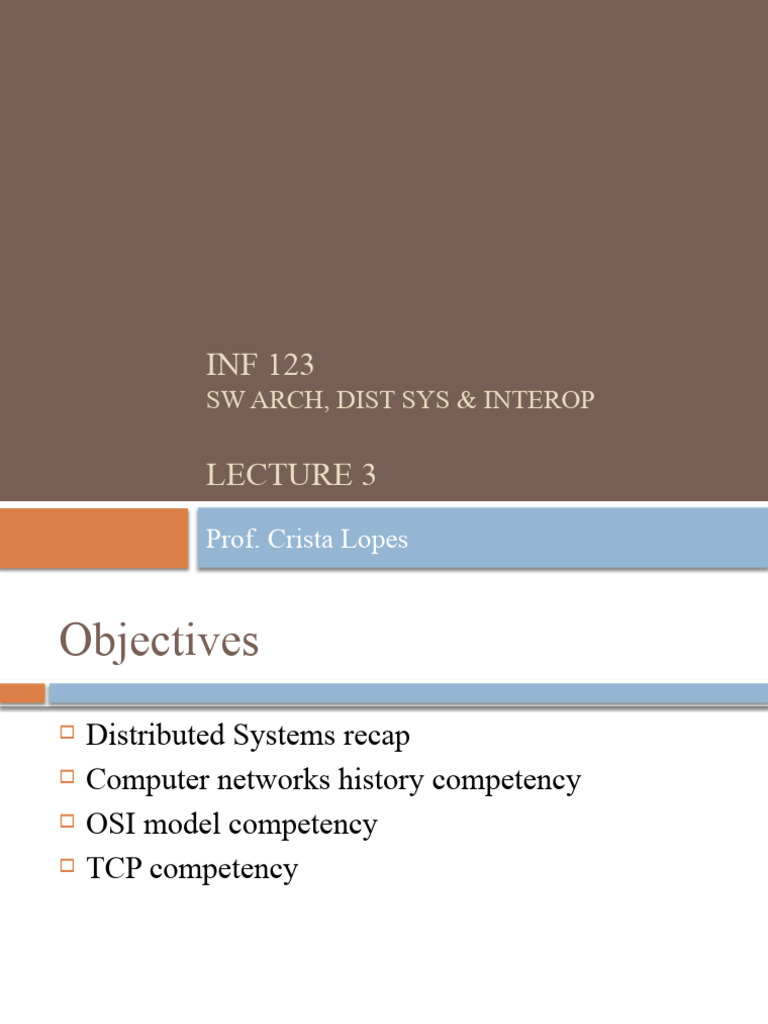 INF 123 Lecture 3 | PDF | Computer Network | Server (Computing)