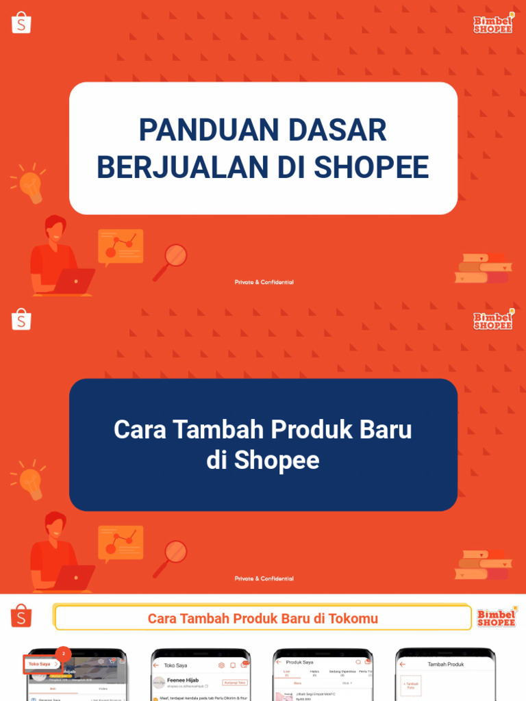 Bimbel Shopee - (Panduan Dasar Berjualan Online Di Shopee) | PDF
