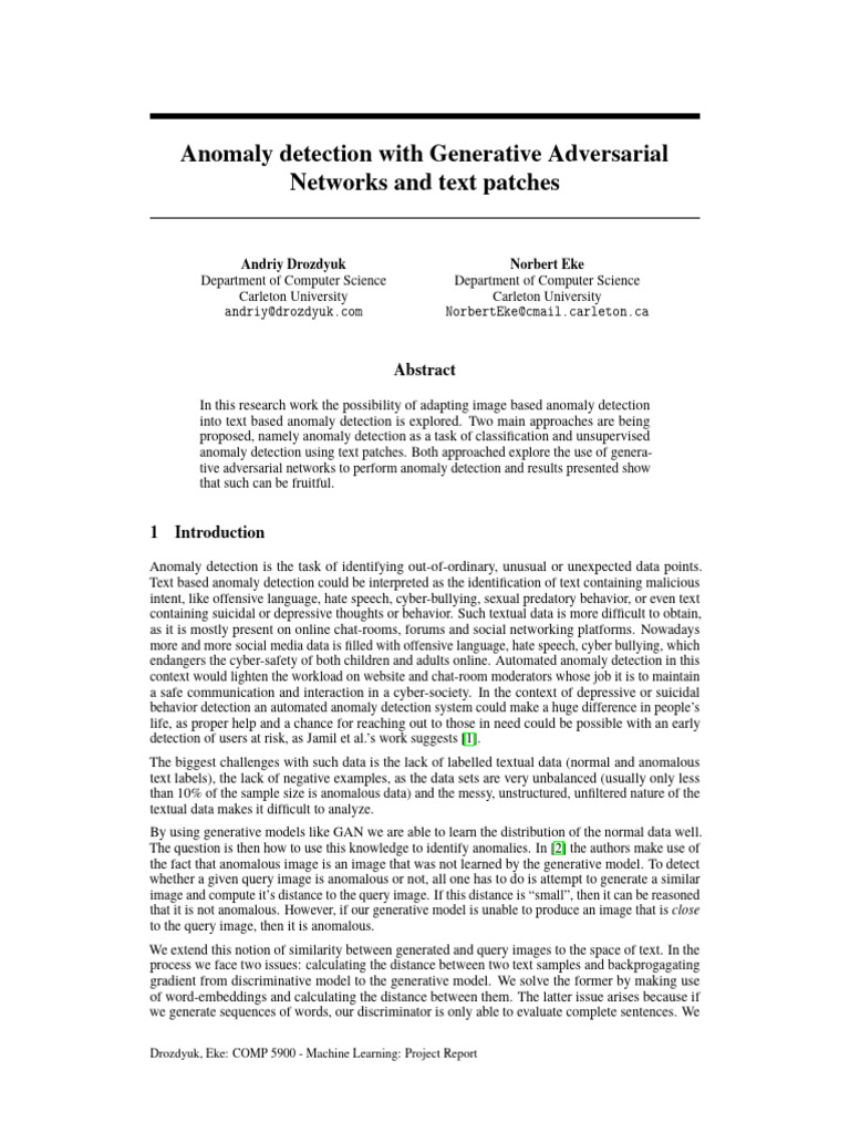 GAN Project Report | PDF | Computational Neuroscience | Artificial Intelligence