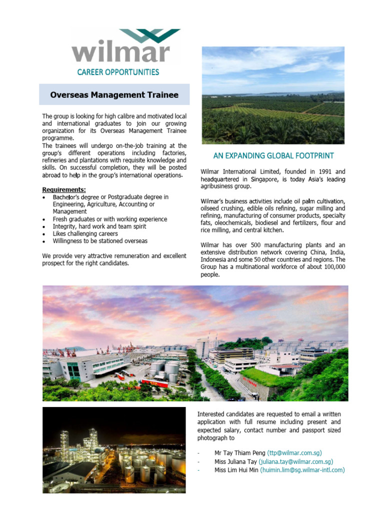 Overseas Management Trainee Program | PDF