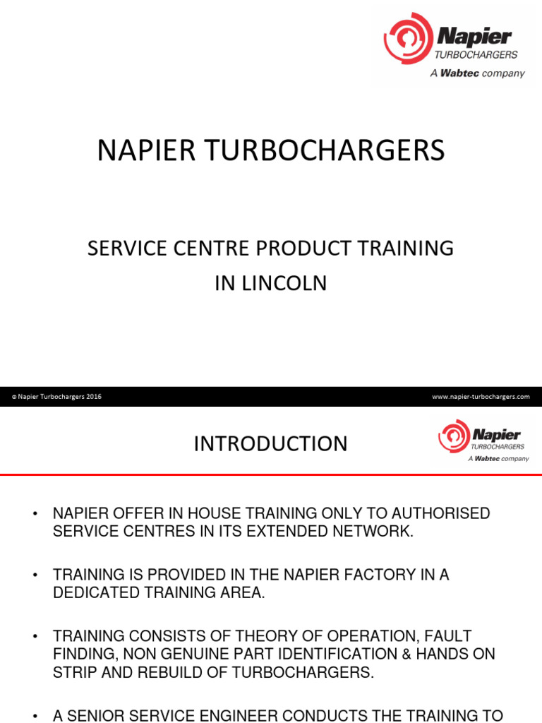 Napier TC training - v2 | PDF