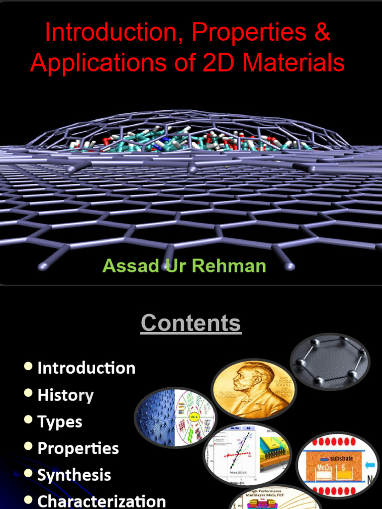 Overview of 2D Materials and Applications | PDF | Graphene | Chemistry