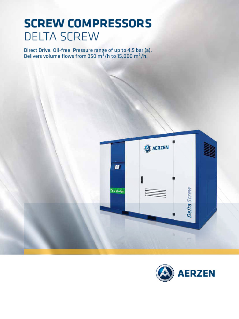 Aerzen Delta Screw Compressors Overview | PDF | Engines | Bearing ...