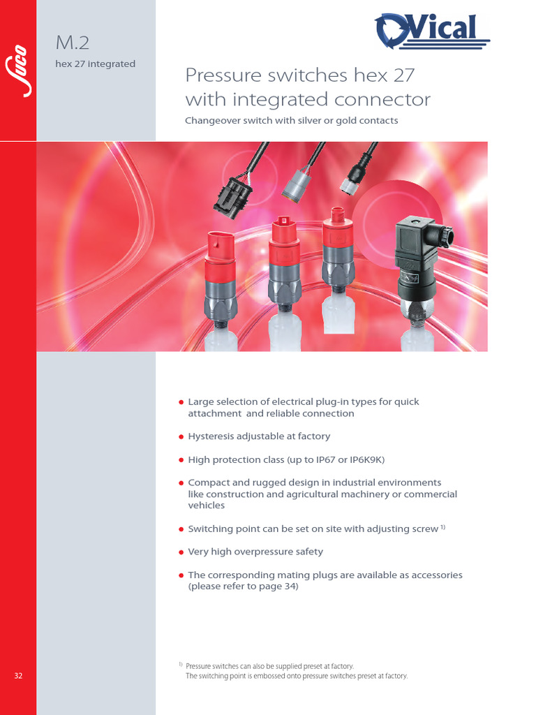 Pressostato Suco 0184 0185 0194 0195 | PDF | Alternating Current ...