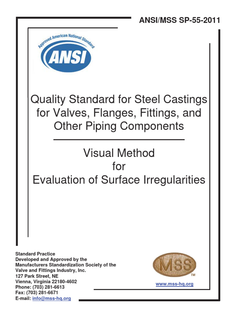 Previews MSS SP-55-2011 Pre | PDF | Patent | Copyright