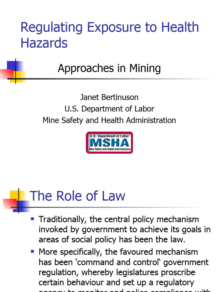 Mining Health & Safety Regulations | PDF | Occupational Safety And Health | Mining